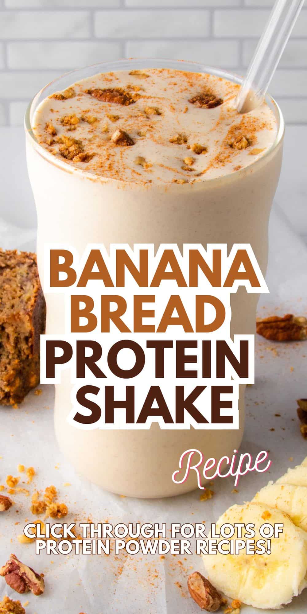 Banana Bread Protein Shake High Protein Smoothie Proteincakery