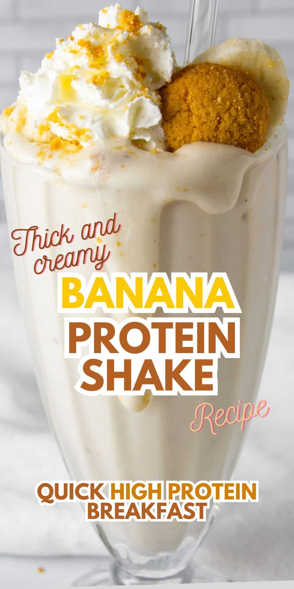 Easy Banana Protein Shake (3 Ingredient Recipe) - proteincakery.com