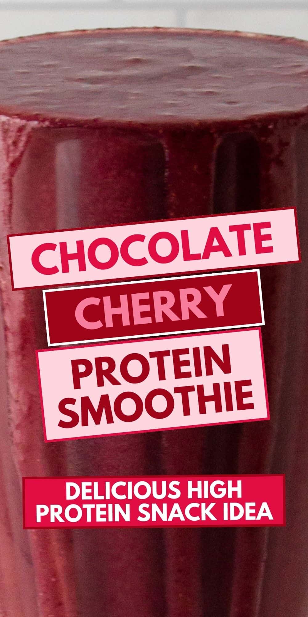 Chocolate Cherry Protein Shake (Vegan Smoothie) - proteincakery.com