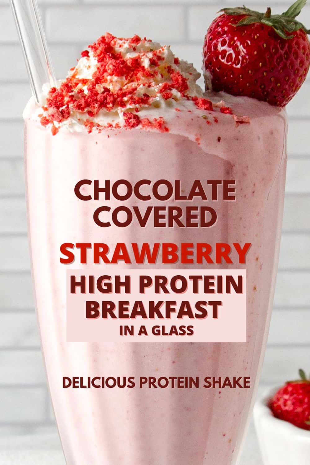 Chocolate Covered Strawberry Protein Shake (4 Ingredients ...