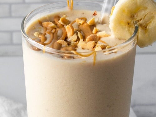BEST Peanut Butter Banana Protein Shake Recipe