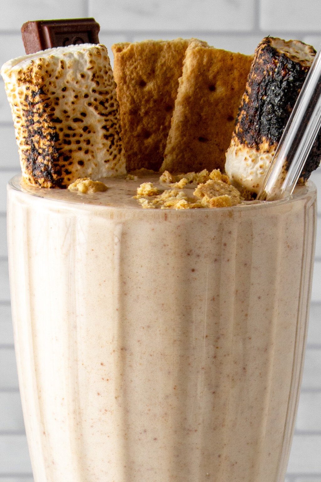 S'mores Protein Shake (with Sugar Free Marshmallows) - proteincakery.com